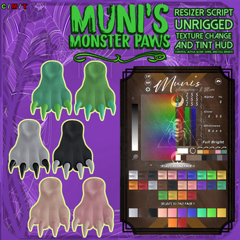 Second Life Marketplace - [Muni's] Monster Paws DEMO